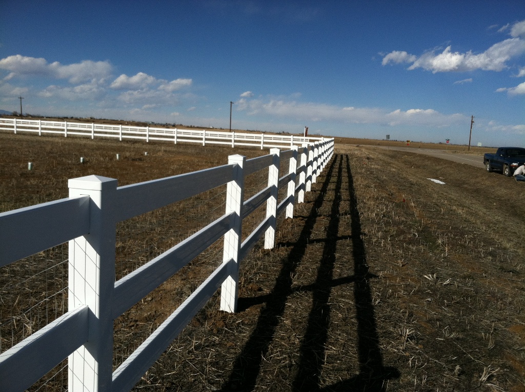 Ranch Rails Fence: Installation, Vinyl Fencing, Fencing, Northern Colorado