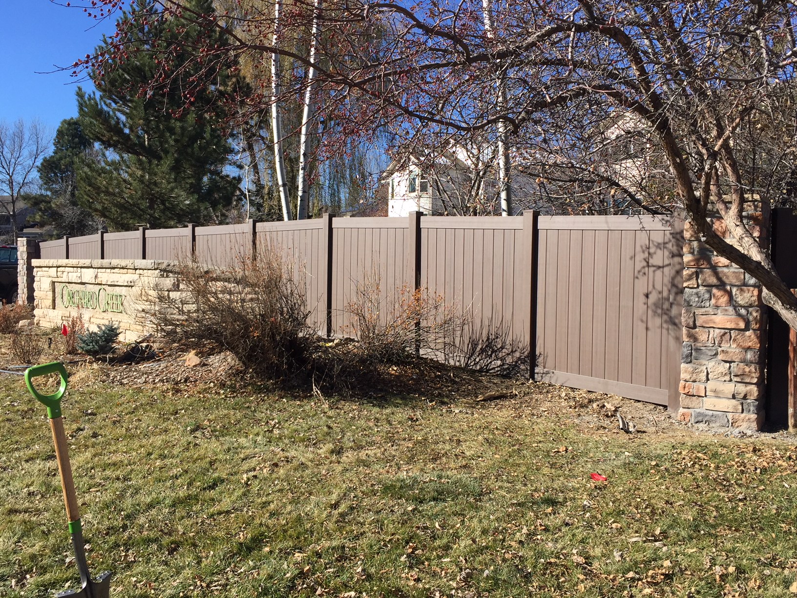 Privacy Fence: Vinyl Fencing Installation in Loveland, Northern Colorado.